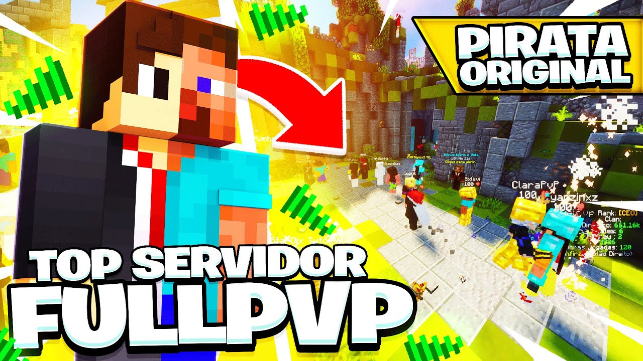 TOP Servidor de Minecraft FULL PVP RANKUP - YouTube