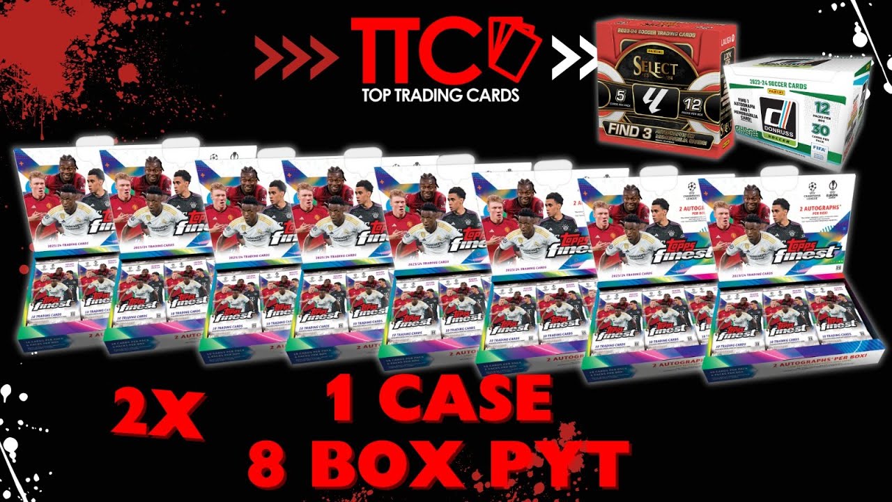 TTC BOX BREAK STREAM ⚽ 🔥🔥 2 CASES FINEST PYT+ VIELE PERSONAL BOX BREAKS ...