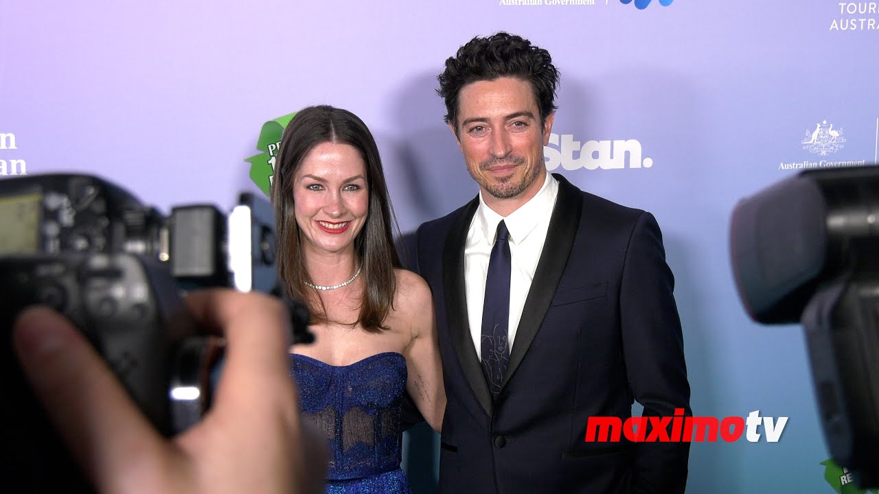 Michelle Mulitz and Ben Feldman 2024 G'Day USA Arts Gala Blue Carpet ...