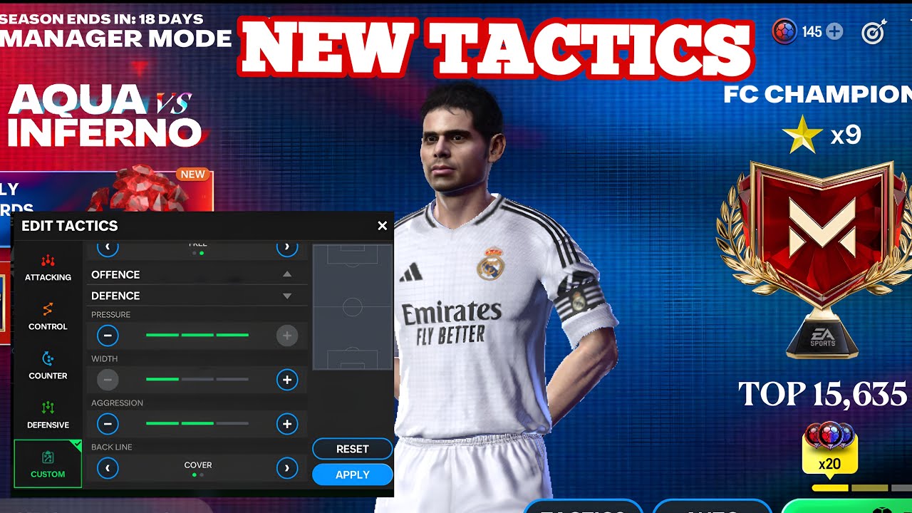 BEST Manager Mode Tactics After Update | FC Mobile 25 Custom Settings ...