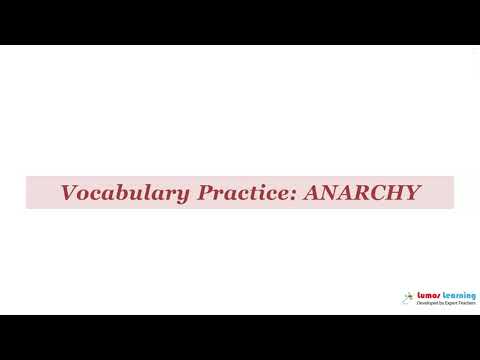 ANARCHY - Definition, pronunciation, grammar, meaning - Practice grade ...