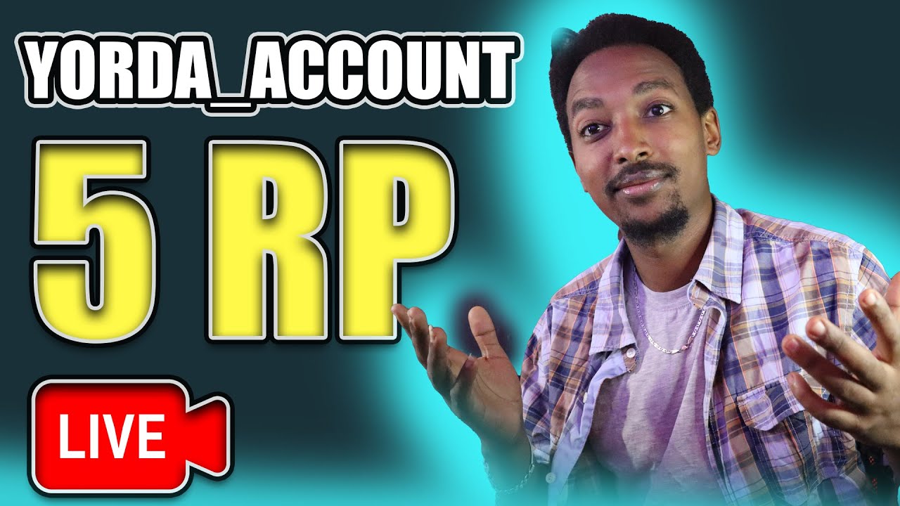 🔴LIVE 5RP From Yorda Account Pubg Room \ Abyssinia Gamer - YouTube