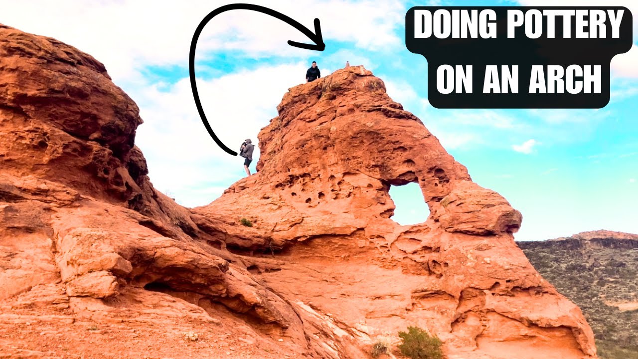 Throwing Pottery On Top Of An Arch! - YouTube