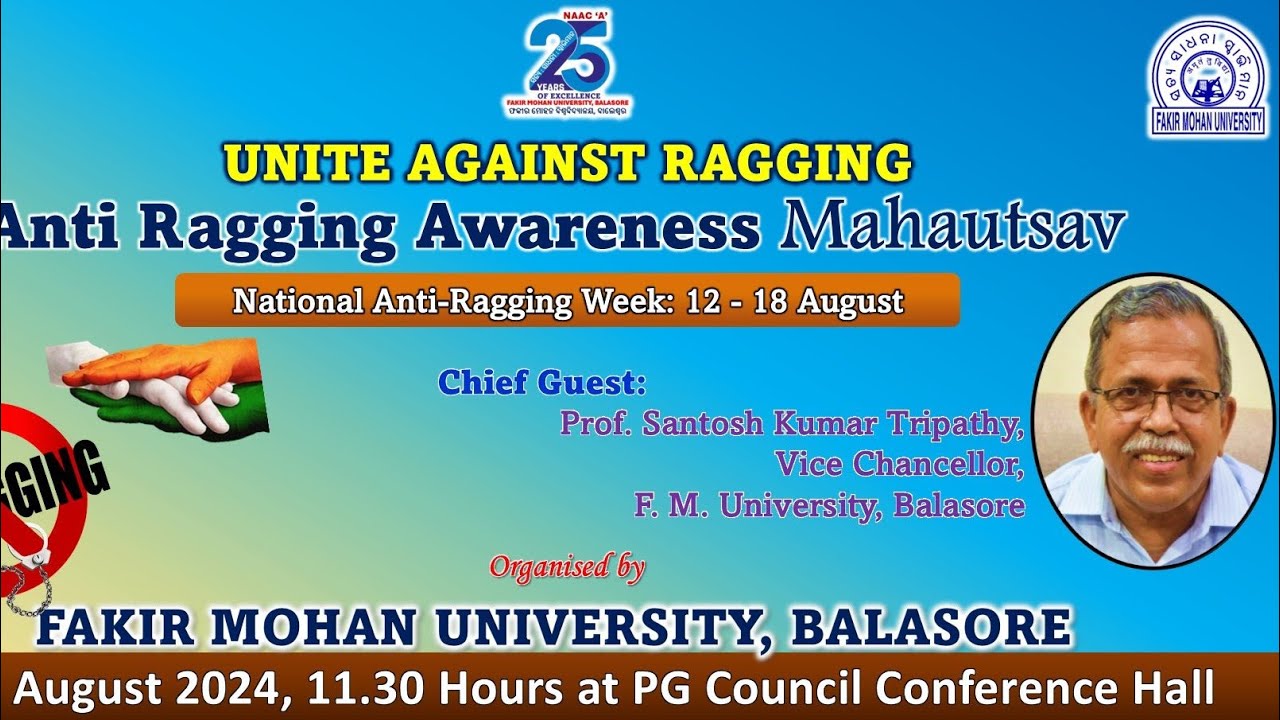 Anti Ragging Awareness Mahautsav #fmuniversity - YouTube