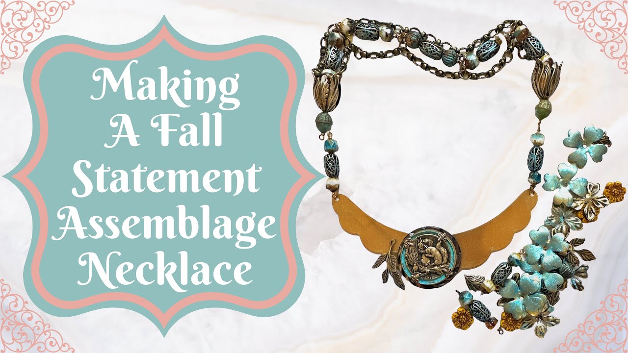 The Perfect Fall Statement Necklace (DIY Tutorial) - YouTube