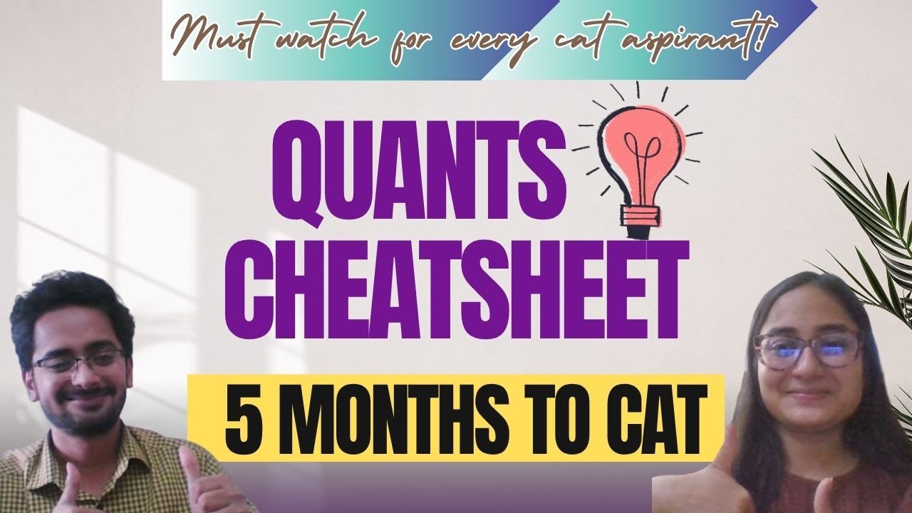 CAT Quants cheat sheet and past year paper analysis - YouTube