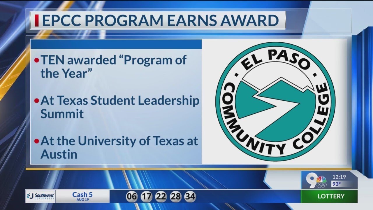 EPCC program earns 'Program of the Year' award - YouTube