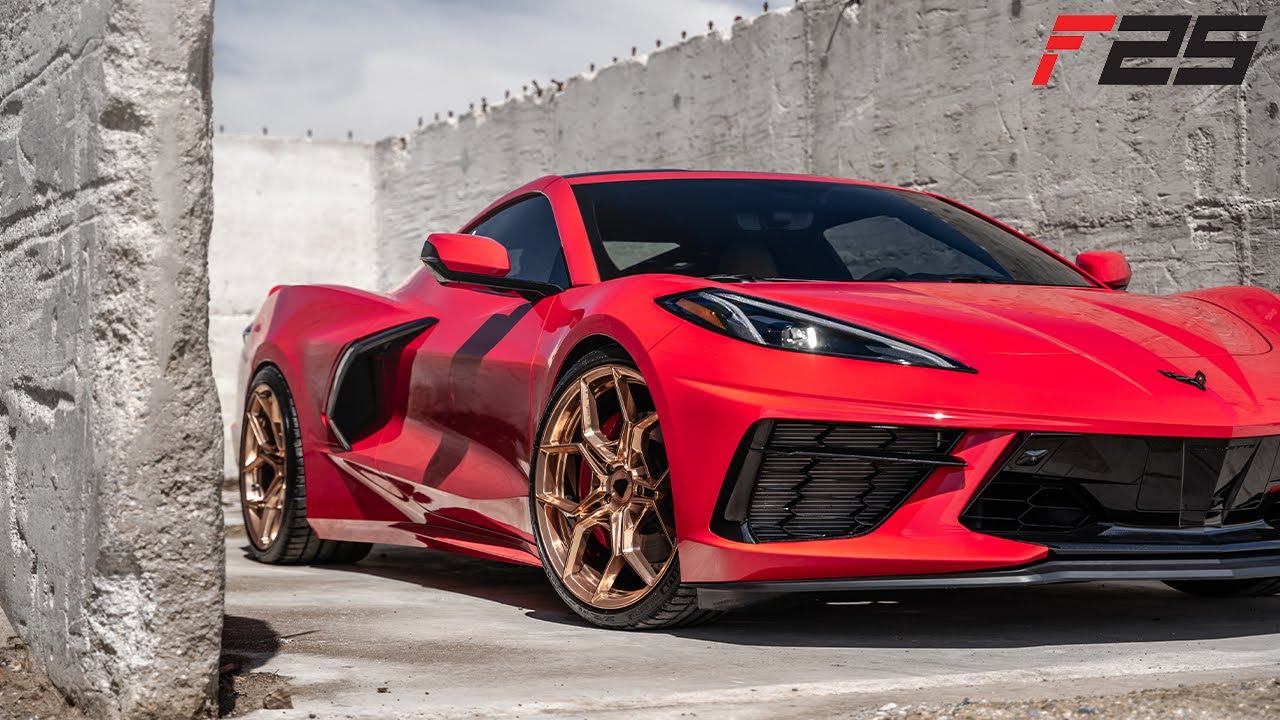 Rose Gold Wheels on a 2020 Chevrolet Corvette C8! | BD-F25 | F-Series ...