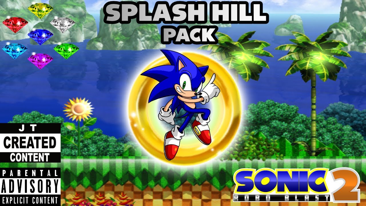 SRB2; Splash hill pack; Sonic the hedgehog 4 ep1 (ALL EMERALDS) - YouTube