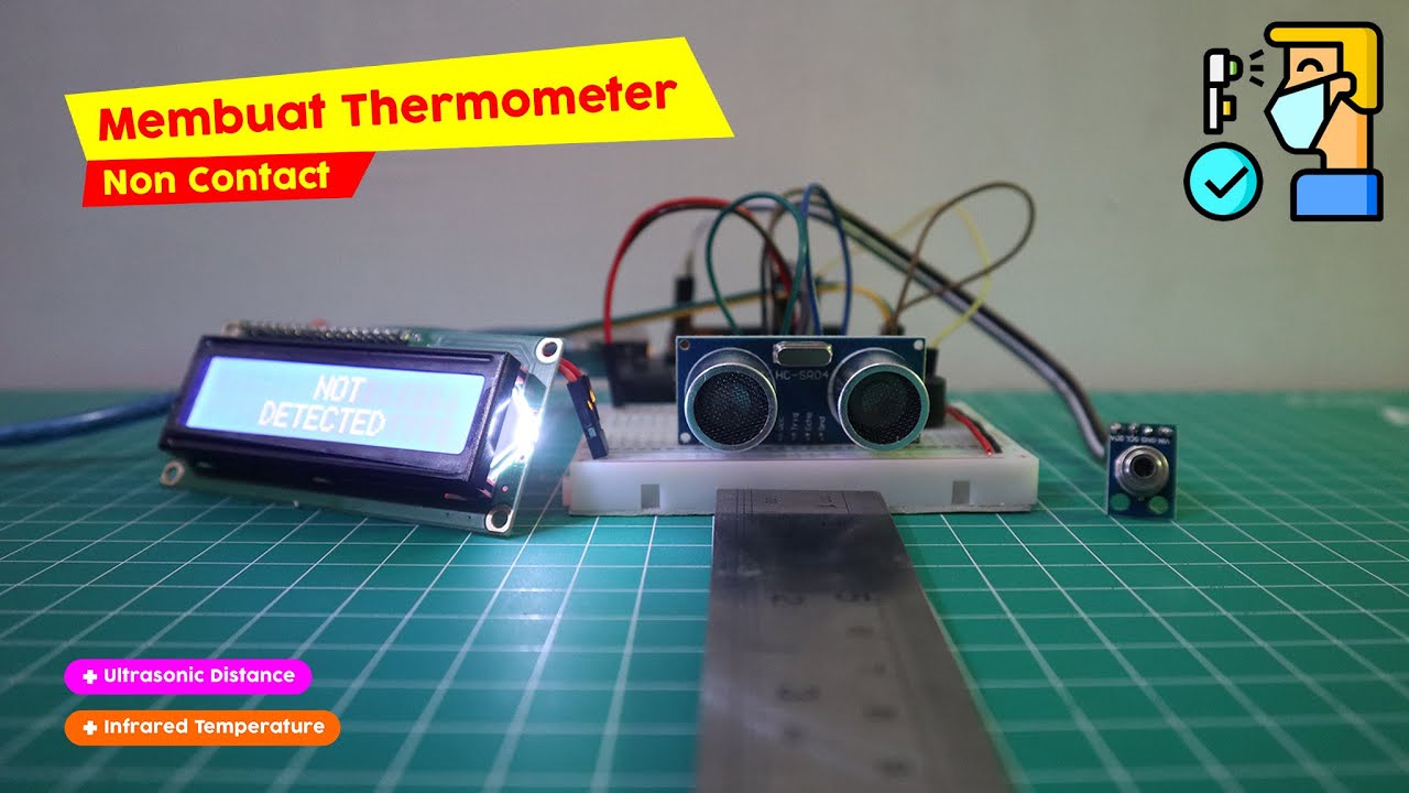 Membuat Thermometer Non Contact Lengkap Dengan Sensor Jarak Simple Arduino Project Youtube