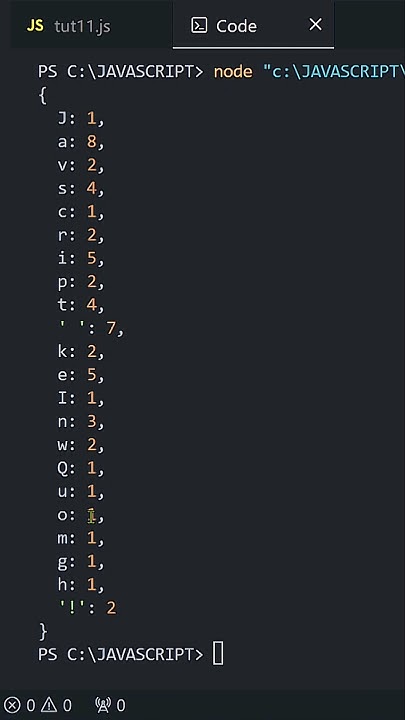 Count ️ Characters In String Using Javascript Interview Questions Shorts Coding Programming