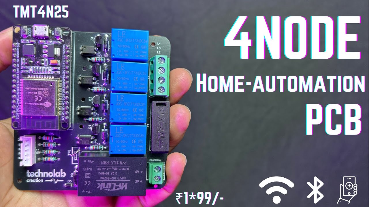 4 Node Smart Home Automation PCB | TMT4N25 | Most Affordable Home ...