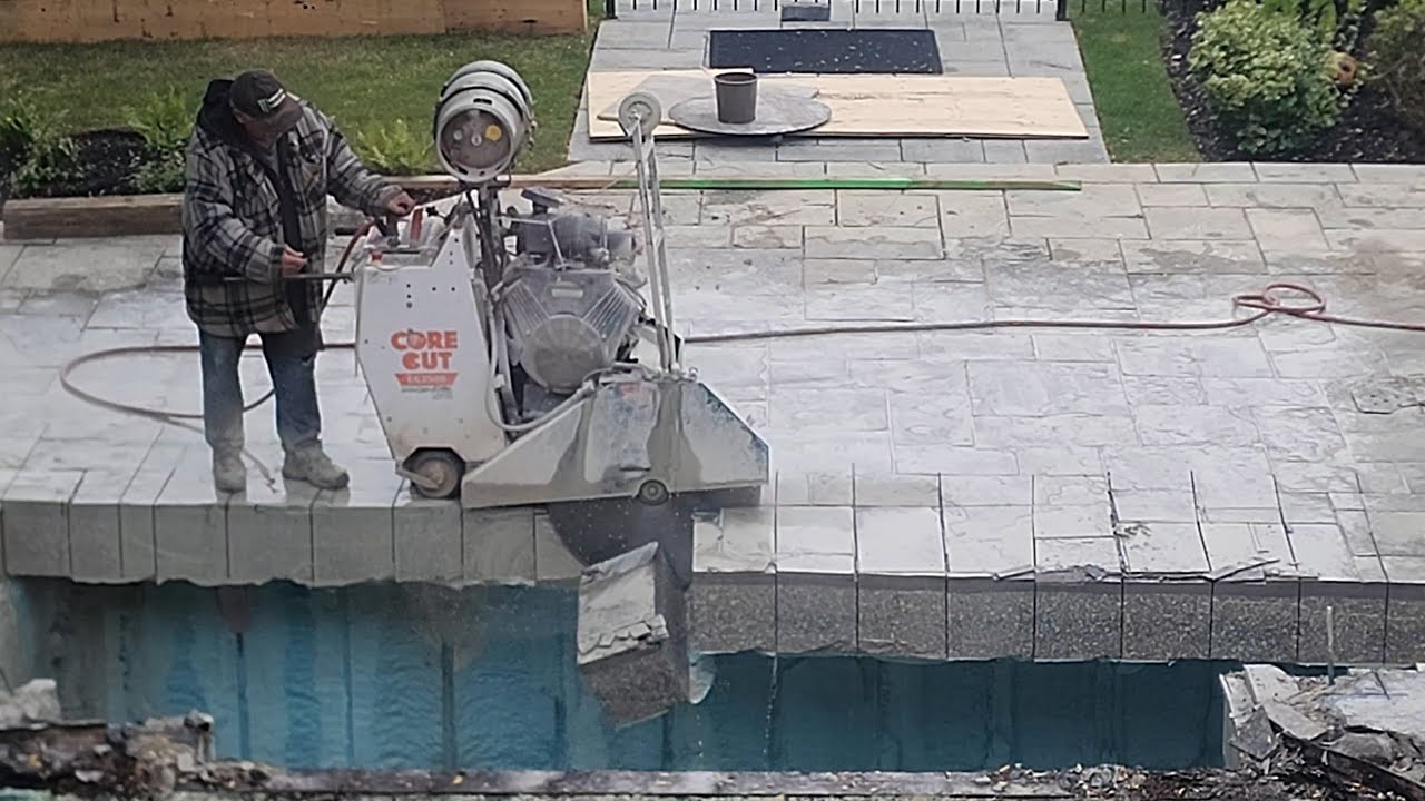 Cutting Out A Suspended Concrete Slab | Home Reno (Ep. 5) - YouTube