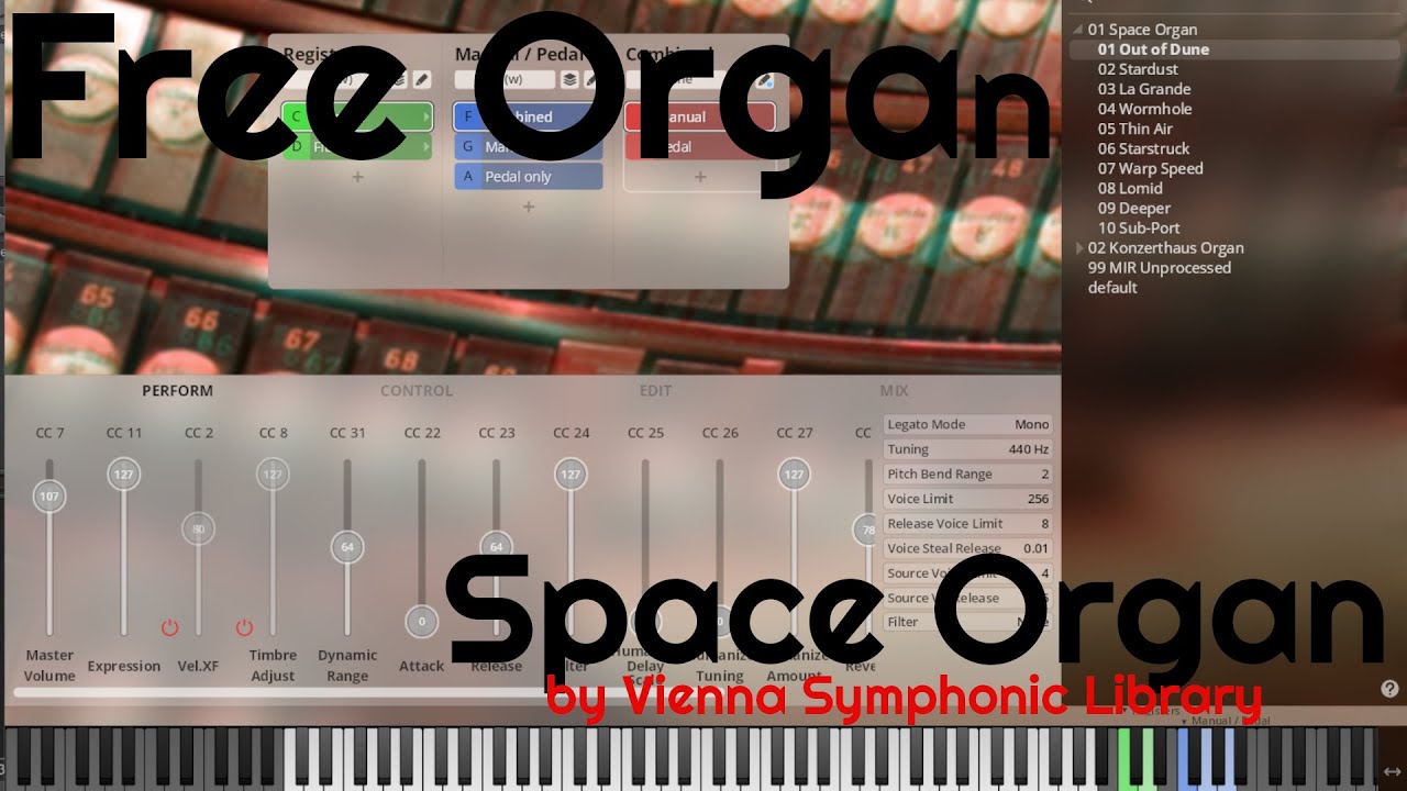 Free Organ - Space Organ by Vienna Symphonic Library (No Talking) - YouTube