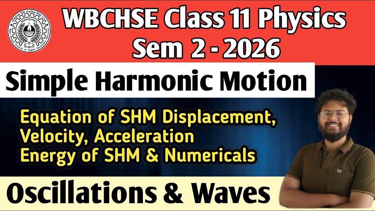 WB Sem 2 PHYSICS : OSCILLATIONS & WAVES 1 - Simple Harmonic Motion ...