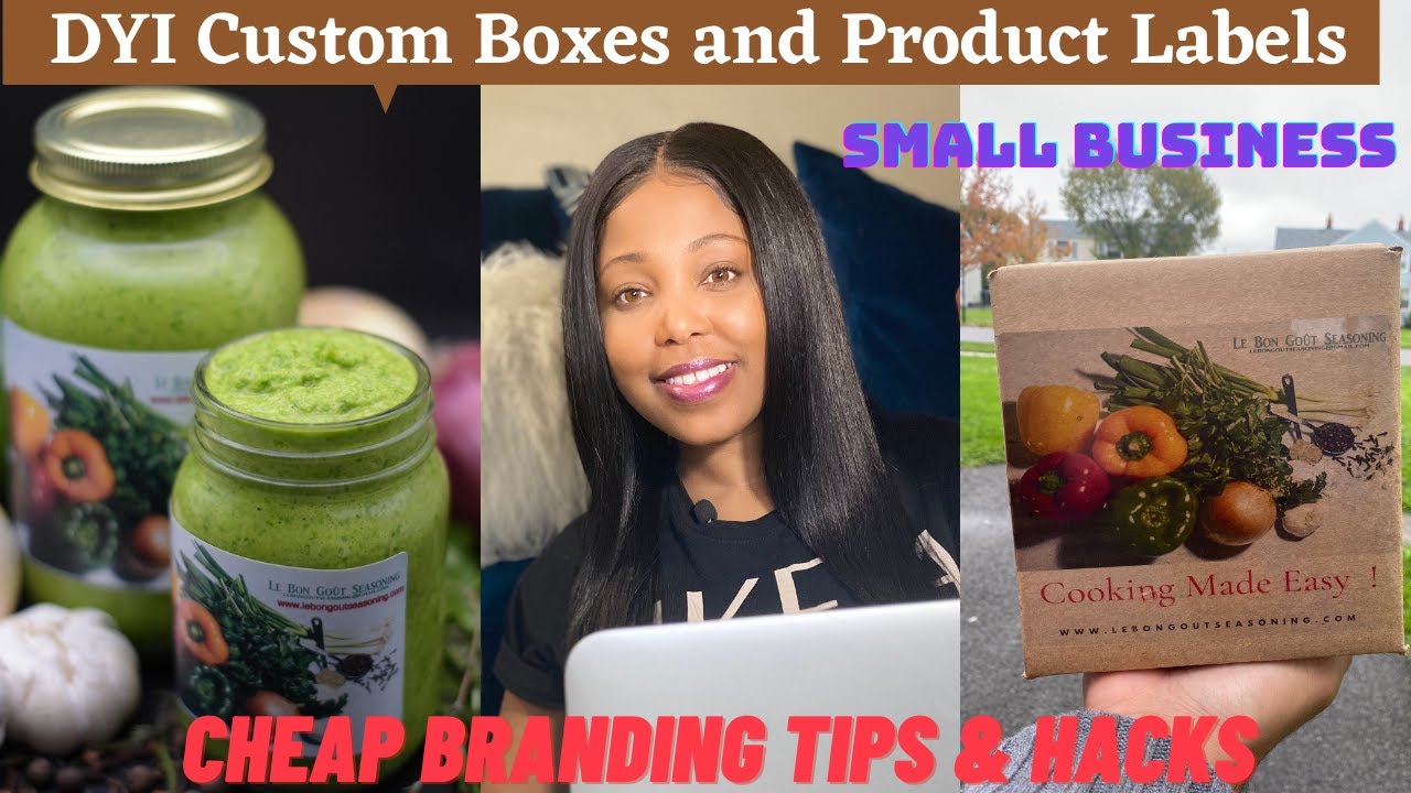 DYI Custom Shipping Box with LOGO and Product Labels for CHEAP| Small ...