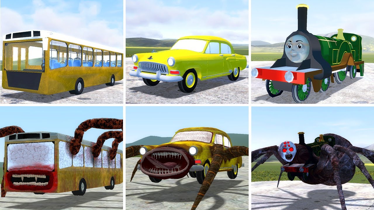 OLD AND NEW UPDATE: CAR EATER, BUS EATER, EMILY TRAIN VS ALL TREVOR ...