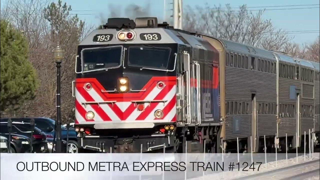 The Complete Metra Evening Rush Hour At LaGrange Road On March 17, 2025 - YouTube