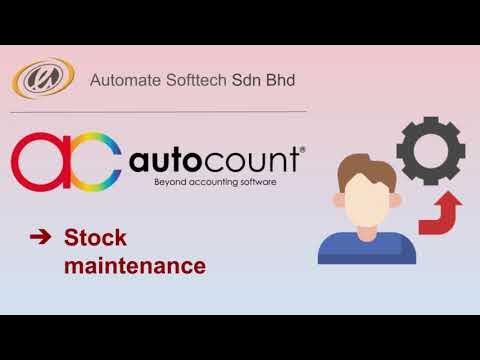 HOW TO CREATE STOCK MAINTENANCE (AUTOCOUNT ACCOUNTING V2) - YouTube