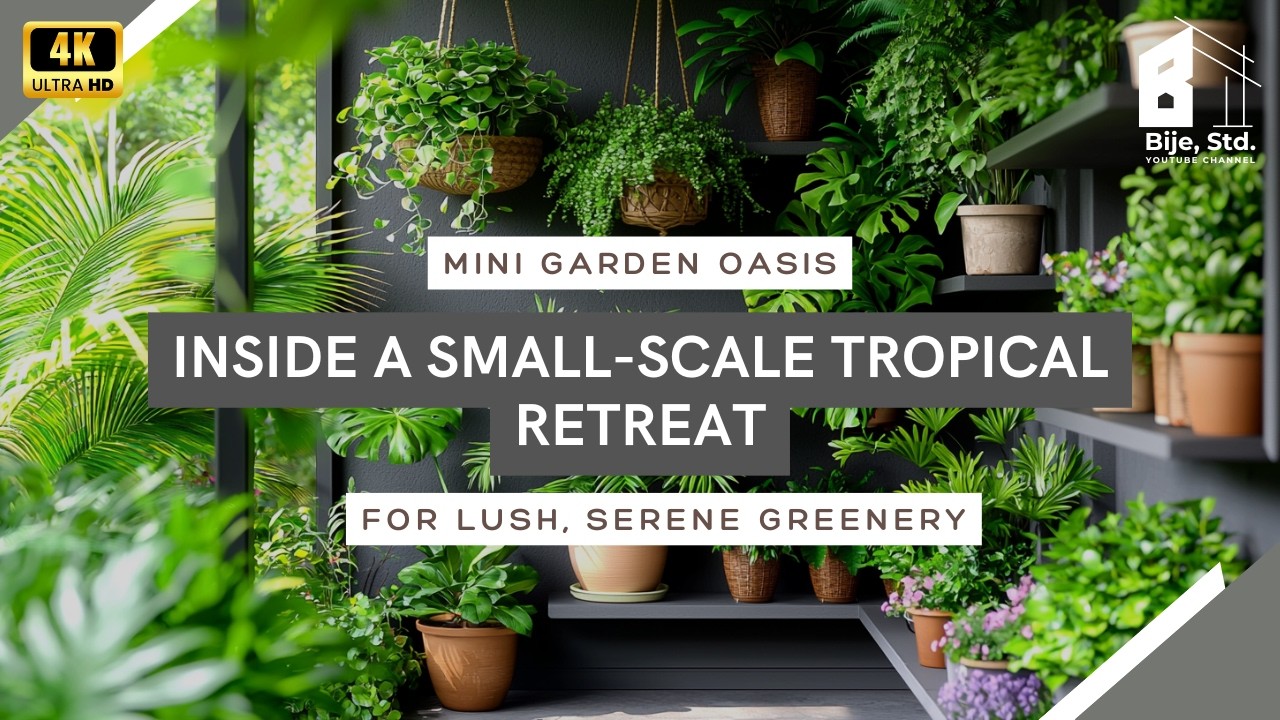 Mini Garden Oasis Inside a Small Scale Tropical Retreat for Lush ...