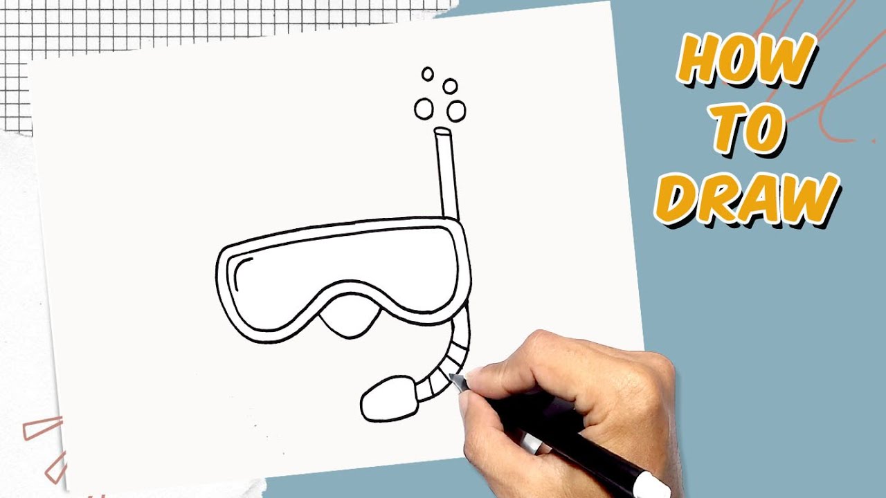 How to Draw Snorkel Easy Drawing - YouTube