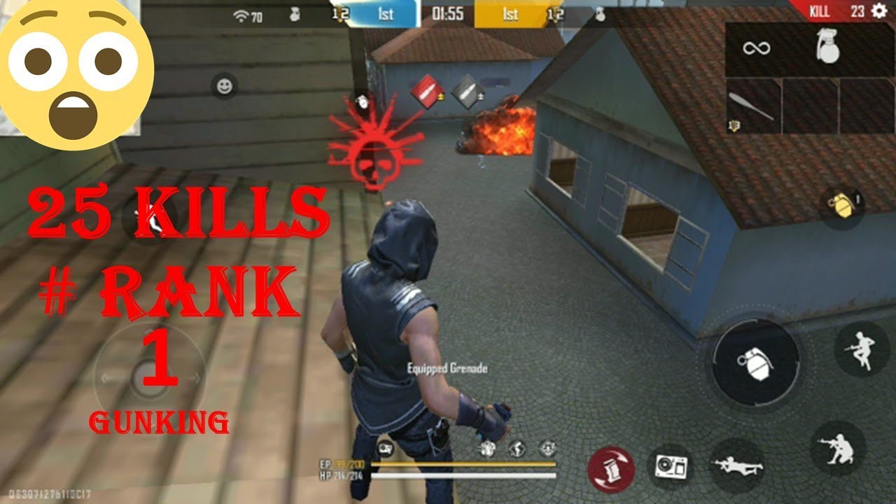 25 Kills New Free Fire Gunking Gameplay I New Gunking Gameplay I ...