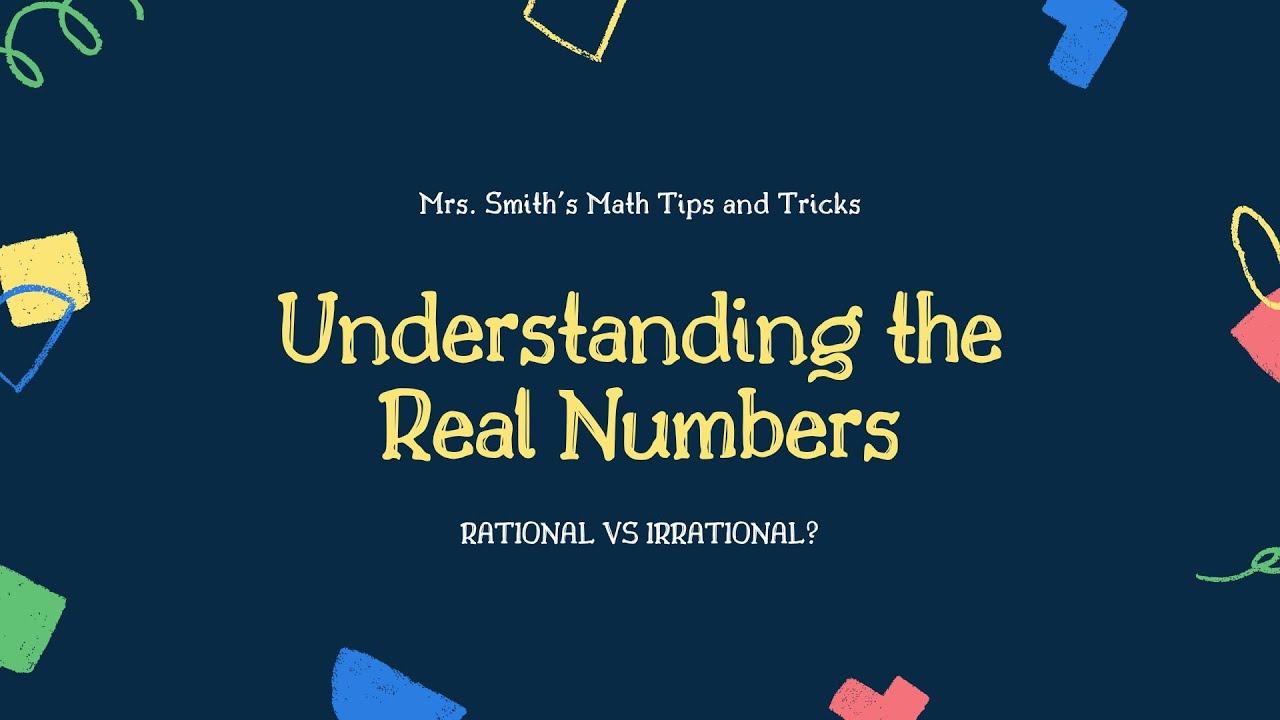 Real Numbers Definitions PLUS Rational vs. Irrational - YouTube