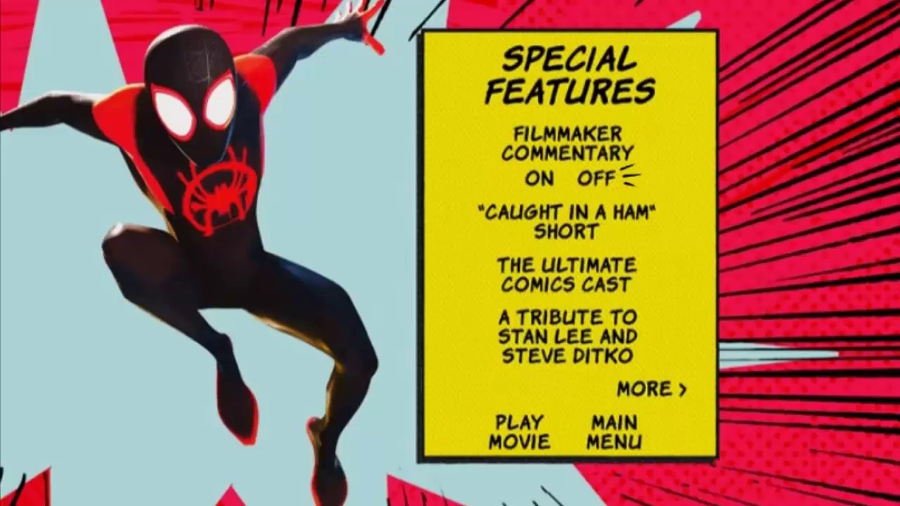 DVD MENU Spider-Man Into The Spider-Verse - YouTube