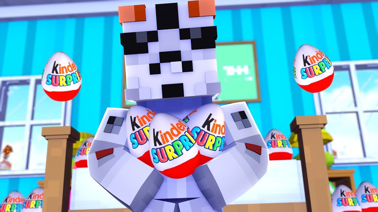 J'OUVRE DES KINDER SURPRISE SUR MINECRAFT ! 😱 - YouTube
