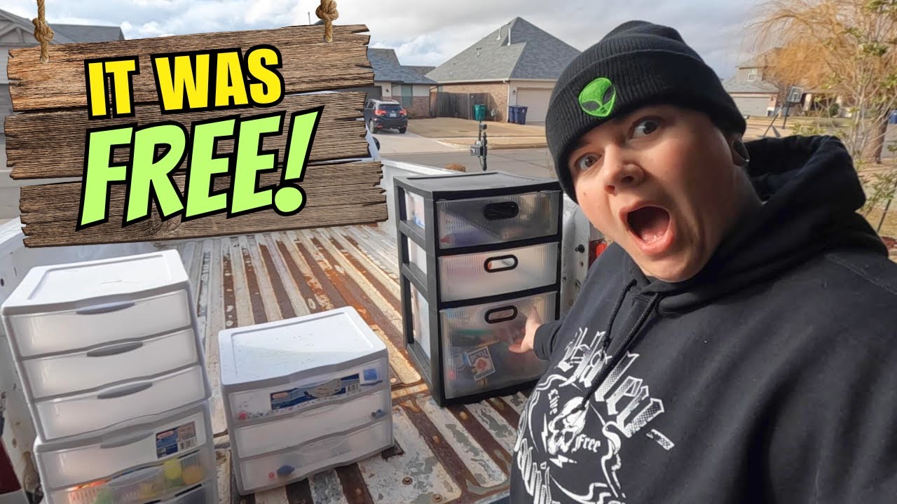 Useful "TRASH" Finding FREE storage for our eBay inventory. - YouTube