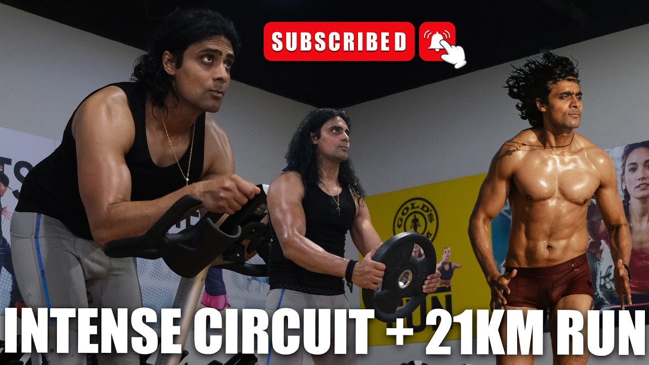 Sunday workout: 21km run + Intense Circuit - YouTube