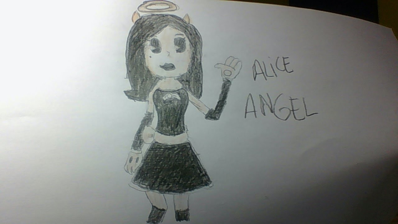 como dibujar a alice angel/how to draw alice angel - YouTube