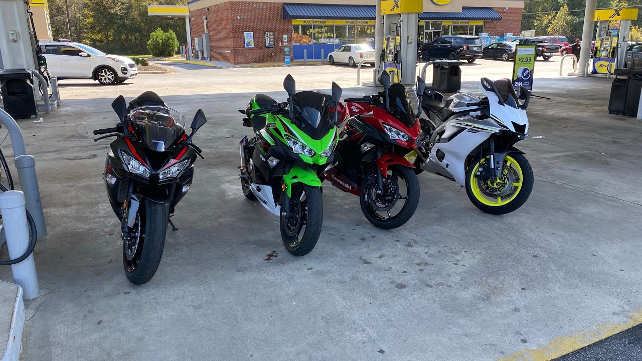 Two Ninja 400’s vs R6 & Zx6r - YouTube