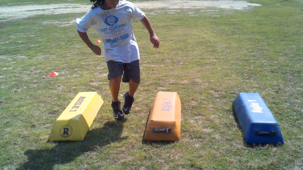 Agility Bag Drills - Lateral Stepover (Youth) - YouTube