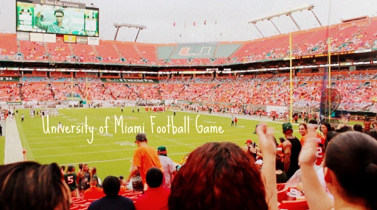 University of Miami Football Game - YouTube