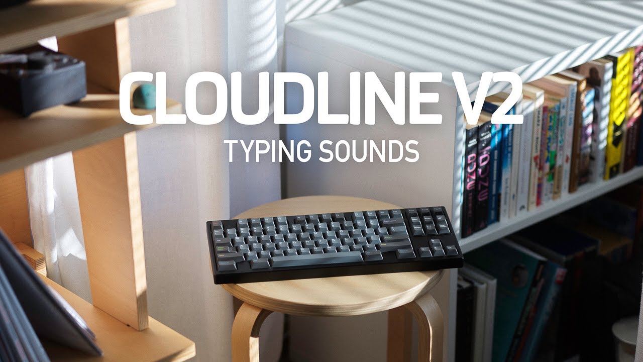 JJW Cloudline V2 & Cherry MX Blacks | Keyboard Typing Sounds - YouTube