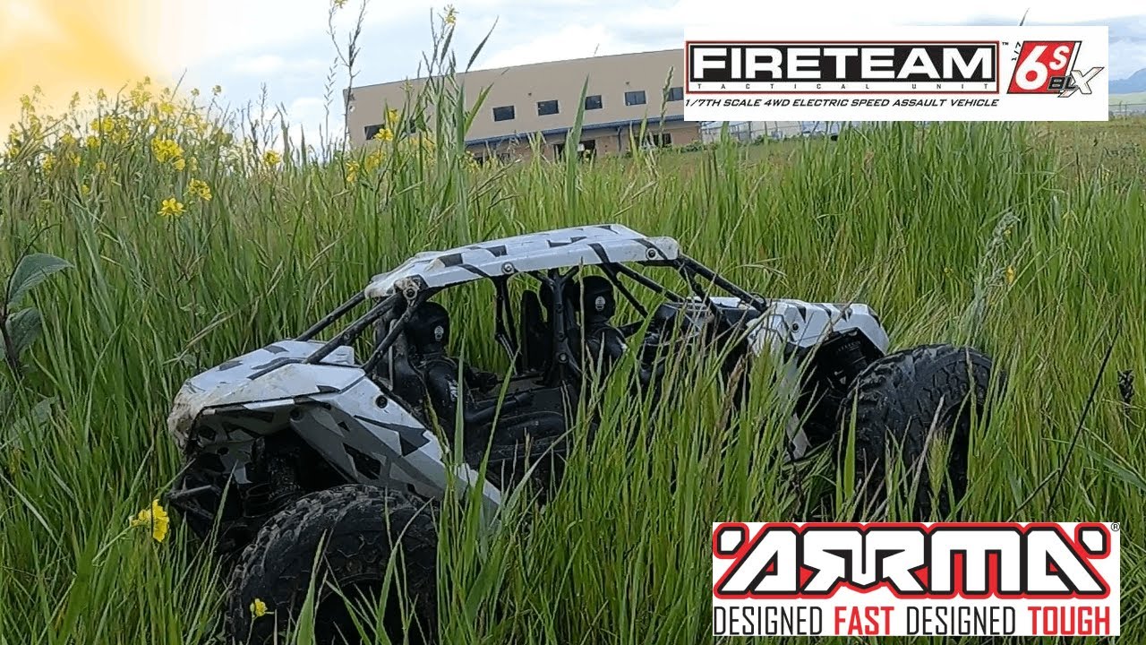 Arrma Fireteam Test Run with Spektrum 1250kv Motor and Stock ESC - YouTube