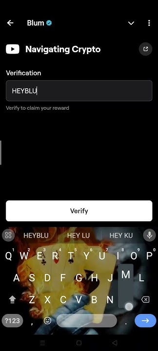 Navigating Crypto BLUM Keyword #blum - YouTube