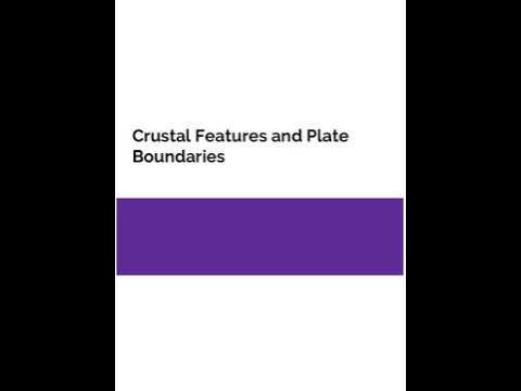 Crustal Features and Plate Boundaries - YouTube