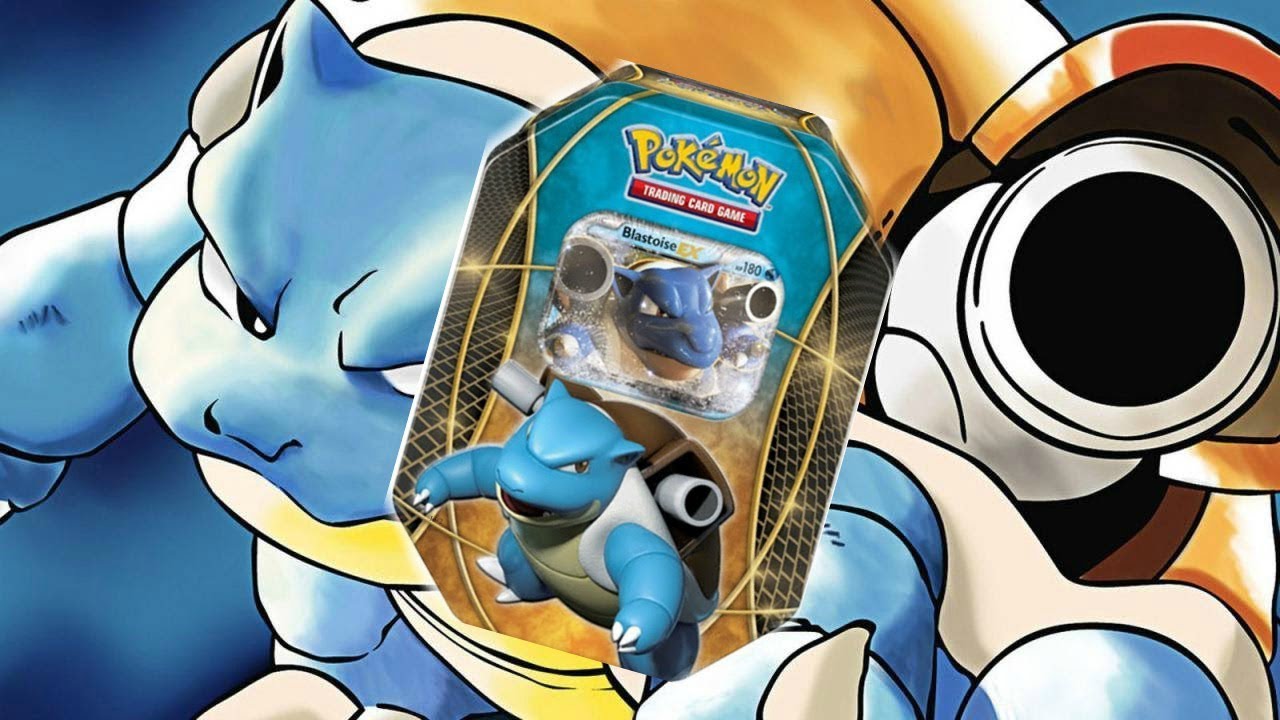 Pokemon Blastoise EX Tin Opening - YouTube