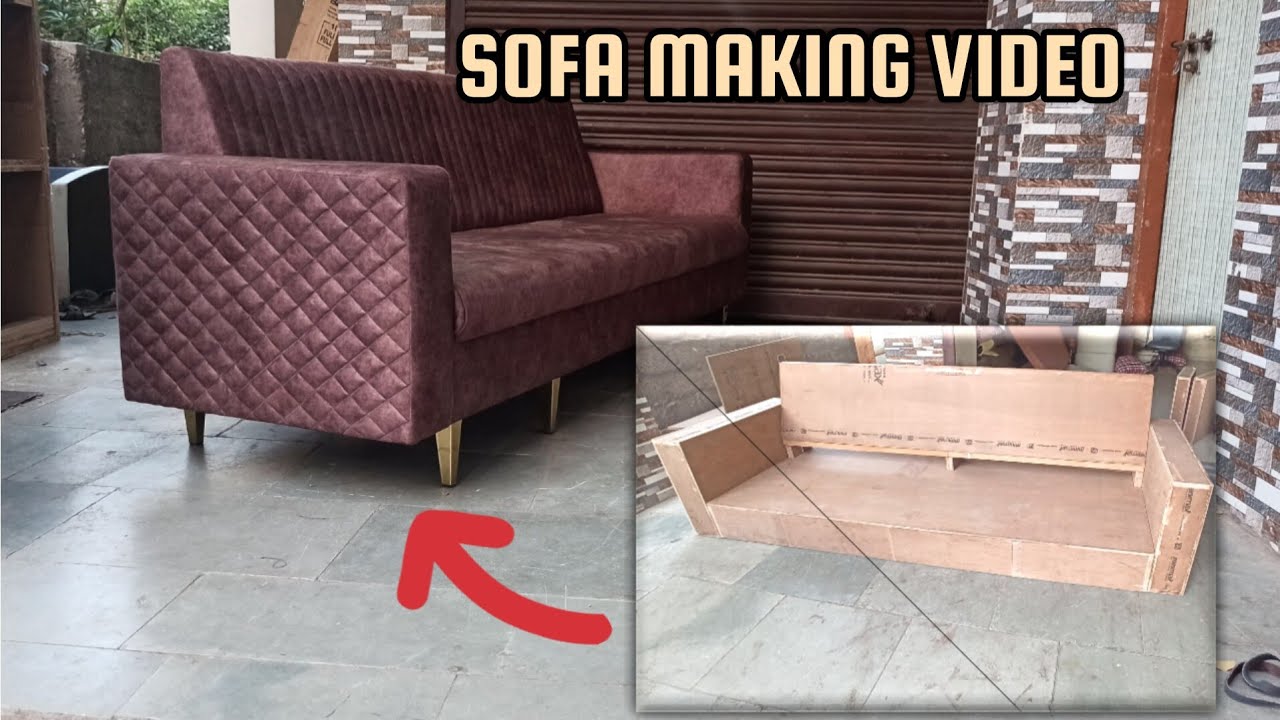 How to low cost high quality sofa making || 3 seater Sofa creating ...