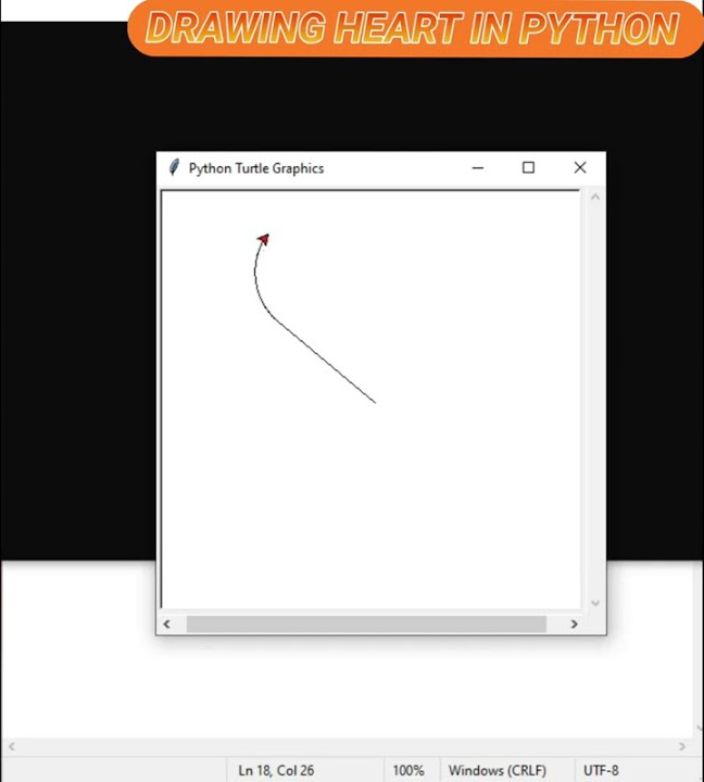 Drawing Heart ️ In Python Turtle Amazing Art Python Tutorial
