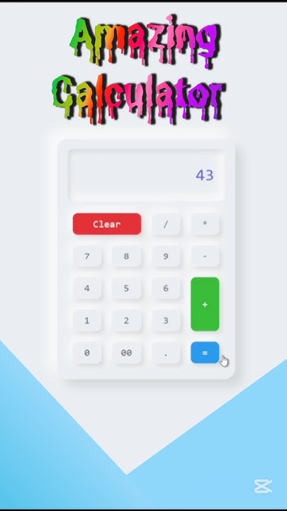 🌟 Beautiful & Responsive Calculator | HTML, CSS, JavaScript - YouTube
