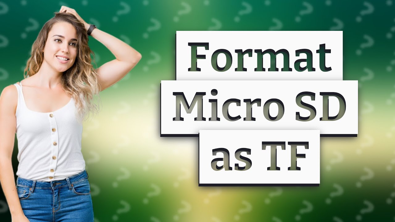 How do I format a micro SD card for a TF card? - YouTube