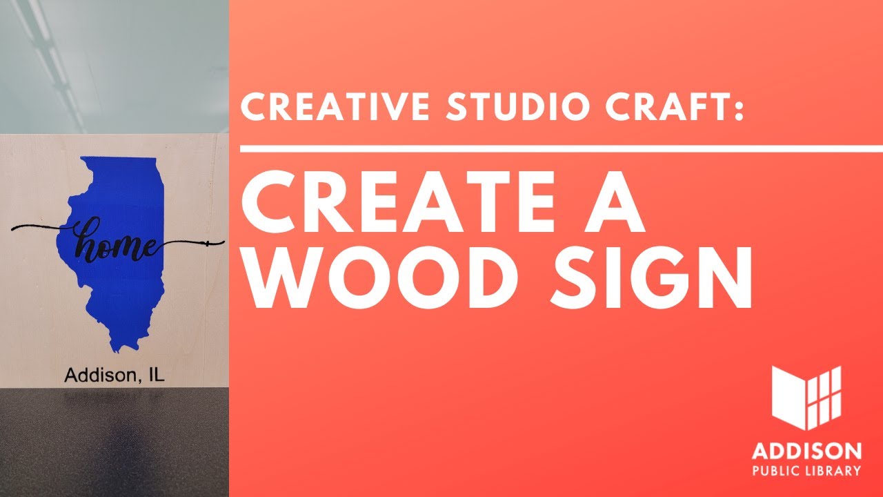 Creative Studio Craft: Create a Wood Sign - YouTube
