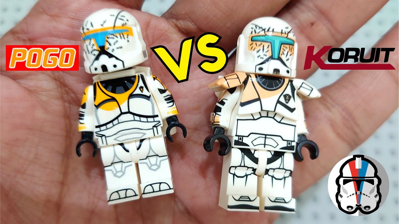 Unofficial Lego Clone Commander Gregor Comparison Pogo vs Koruit ...