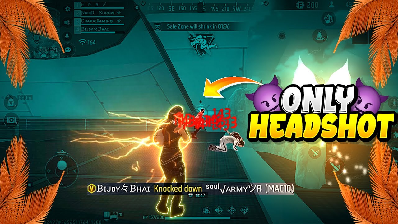 ONLY HEADSHOT HIGHLIGHT 🗿 BIJOY BHAI FF | Gameplay | intel i5 🖥 ...