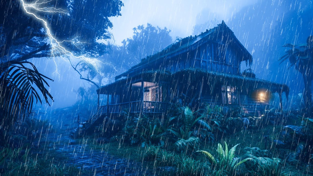 Gentle rain for sleeping at night - Sleep & relaxation - Rain sounds ...