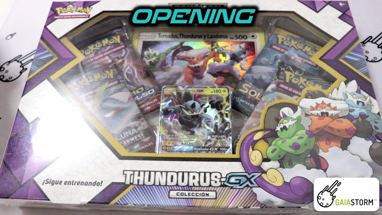 APERTURA CARTAS POKEMON: COLECCIÓN THUNDURUS GX - YouTube