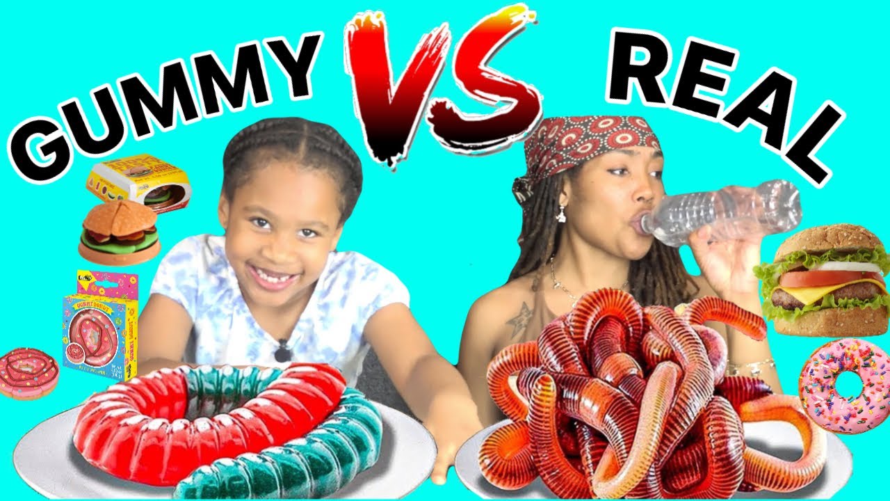 Gummy vs Real Food! - YouTube